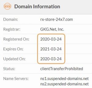 Rx-Store-24x7.com Reviews - Fraudulent Drugstore Platform - Scam-or-Legit